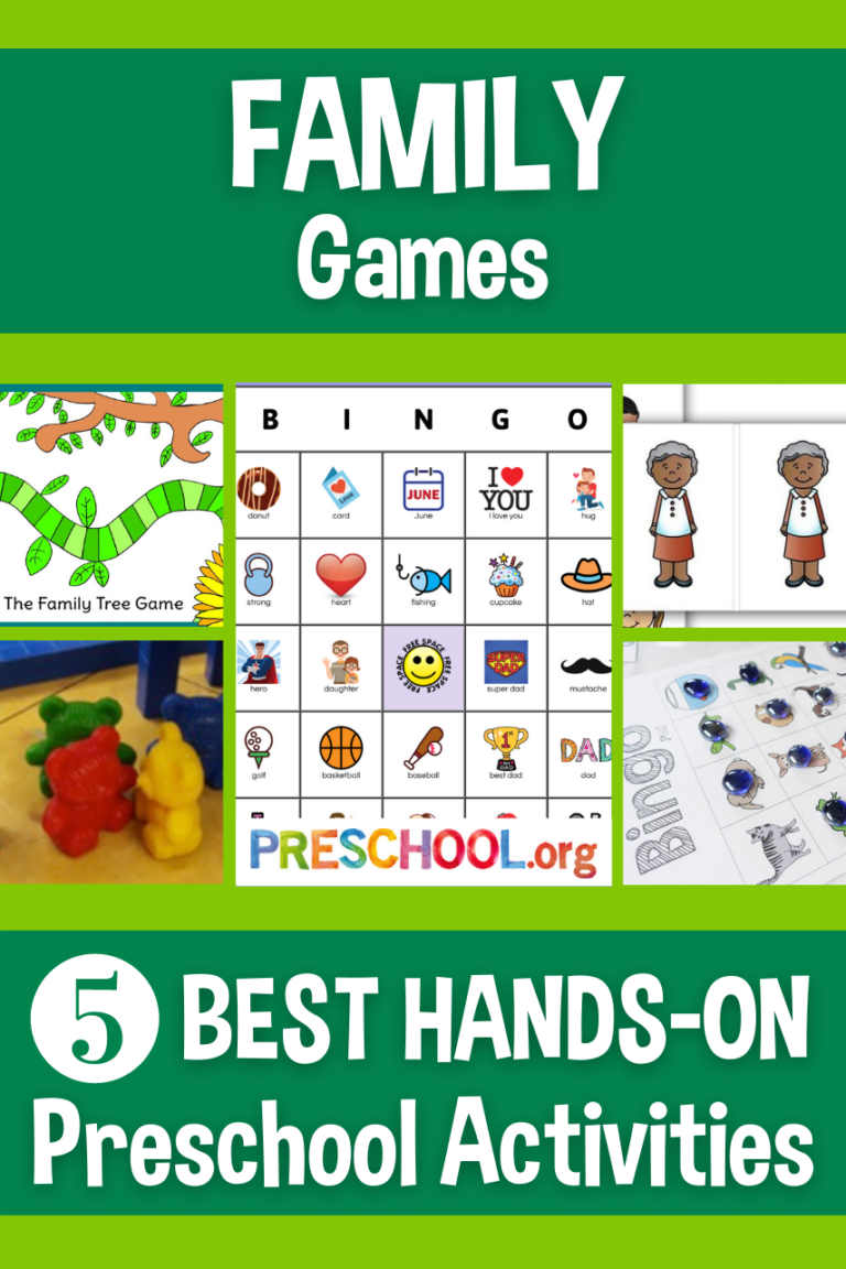The 50 Best Preschool Activities for FAMILY Theme - Preschool.org
