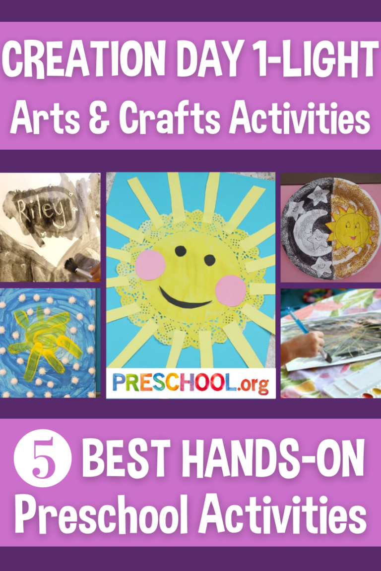 The 5 Best ARTS AND CRAFTS Activities for CREATION DAY 1-LIGHT ...