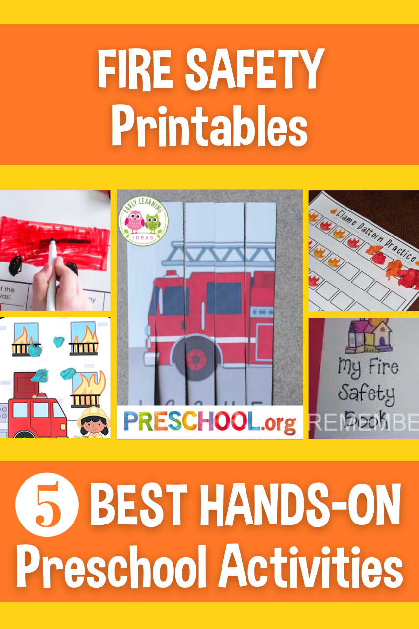 The 5 Best PRINTABLES for FIRE SAFETY Preschool Theme - Preschool.org