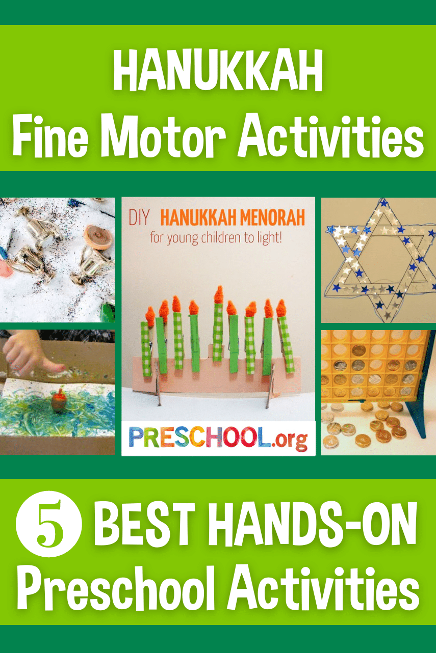 The 5 Best FINE MOTOR Activities for HANUKKAH Preschool Theme ...