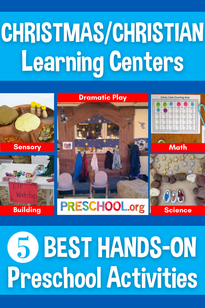 The 5 Best LEARNING CENTER Activities for CHRISTMAS/CHRISTIAN Preschool ...