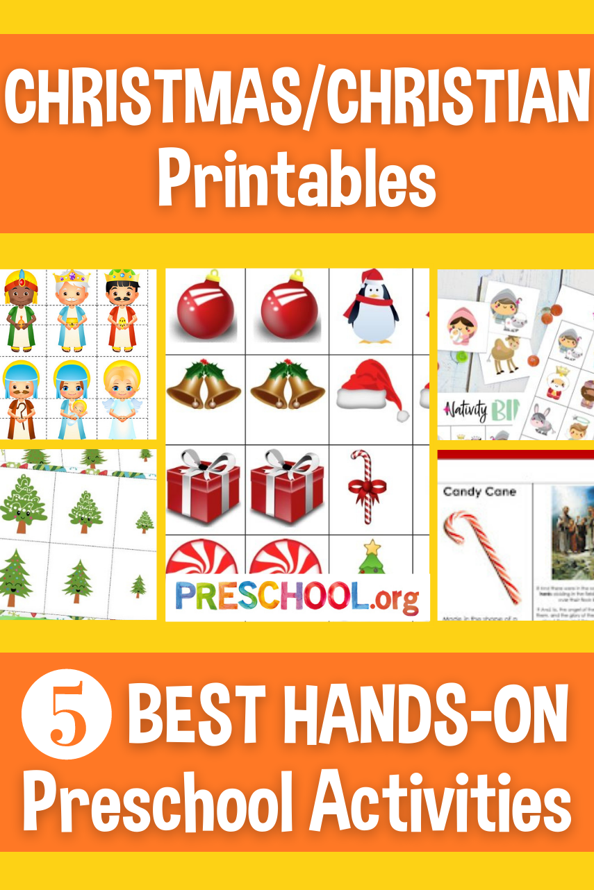 The 5 Best PRINTABLES for CHRISTMAS/CHRISTIAN Preschool Theme ...