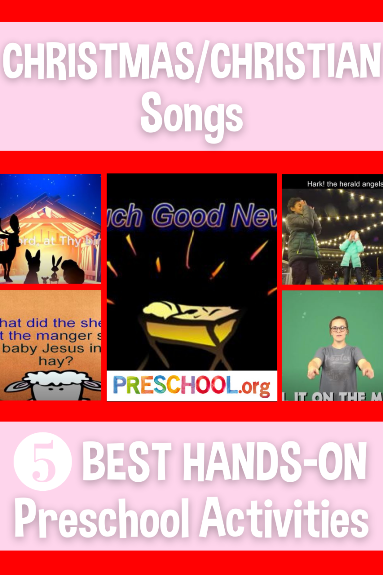 The 5 Best SONGS for CHRISTMAS/CHRISTIAN Preschool Theme - Preschool.org