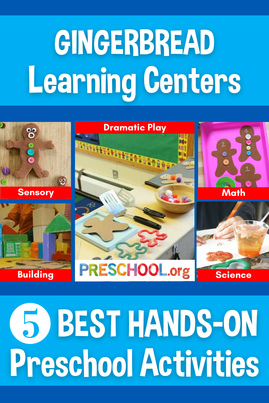 The 5 Best LEARNING CENTER Activities for GINGERBREAD Preschool Theme ...