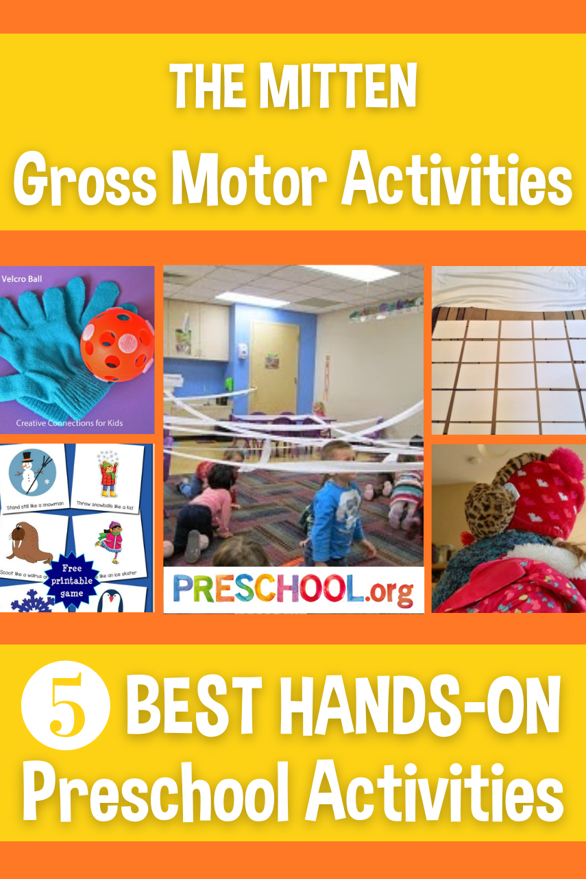 The 5 Best GROSS MOTOR Activities for THE MITTEN Preschool Theme ...