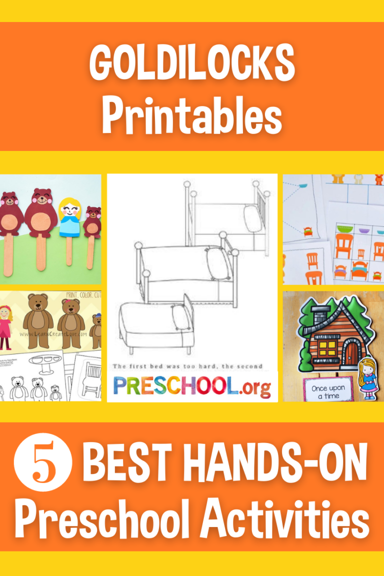 The 5 Best PRINTABLES for GOLDILOCKS Preschool Theme - Preschool.org