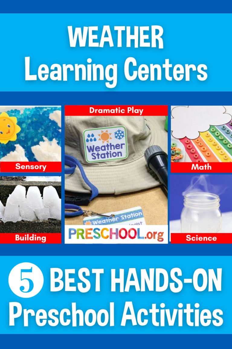 The 50 Best Preschool Activities for WEATHER Theme - Preschool.org