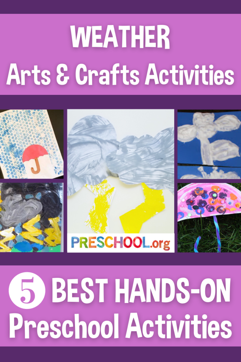 The 5 Best ARTS AND CRAFTS Activities for WEATHER Preschool Theme ...