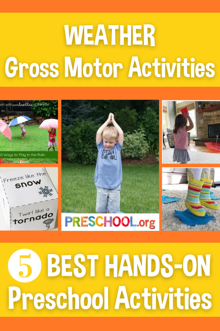 The 5 Best GROSS MOTOR Activities for WEATHER Preschool Theme ...