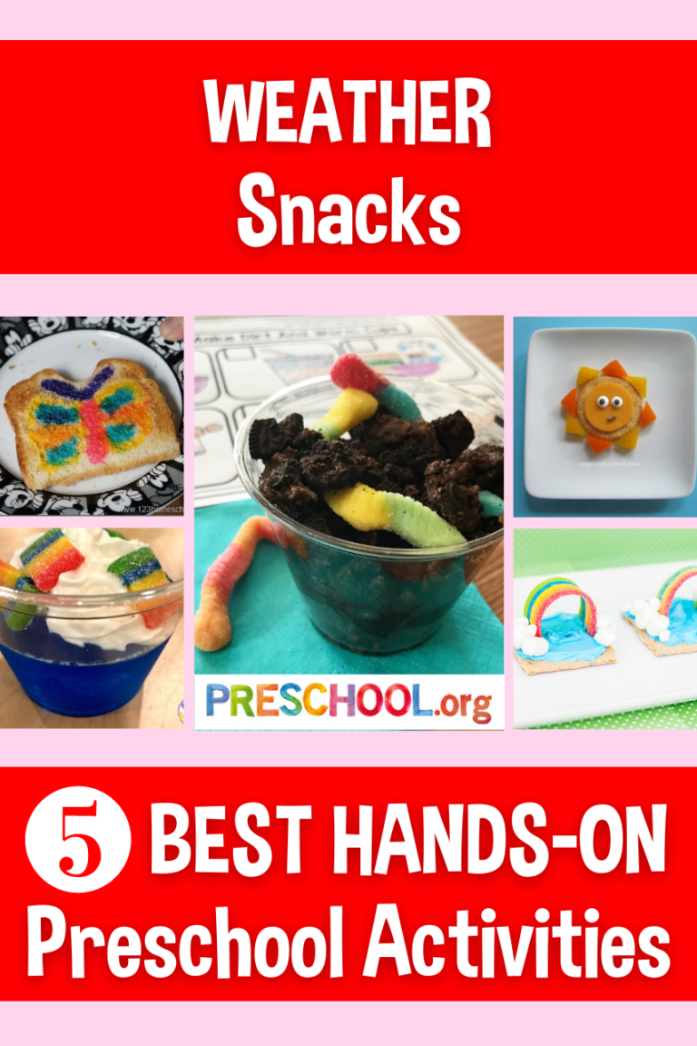 The 5 Best SNACKS for WEATHER Preschool Theme - Preschool.org