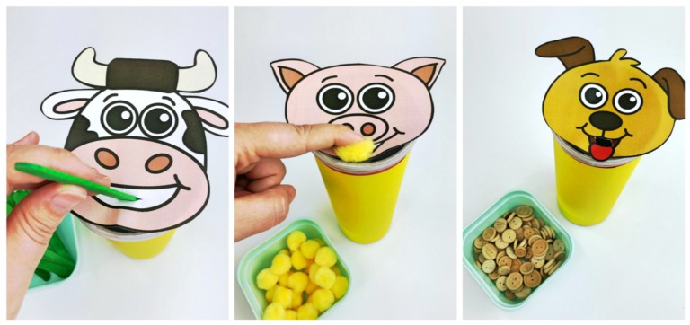 The 5 Best FINE MOTOR Activities for BABY FARM ANIMALS Preschool Theme ...