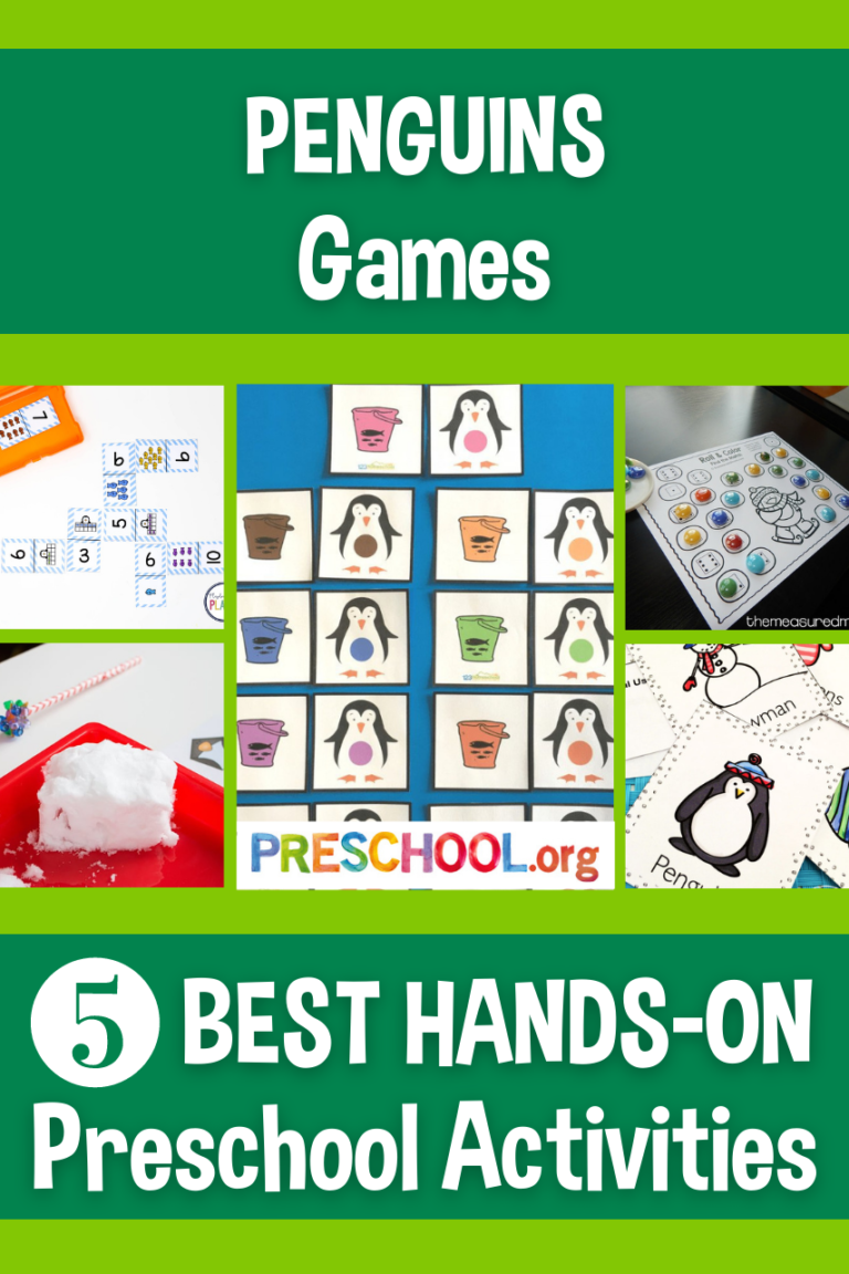The 5 Best GAMES for PENGUINS Preschool Theme - Preschool.org