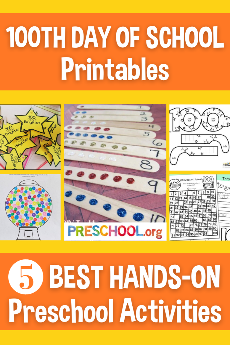 The 50 Best Preschool Activities for 100TH DAY OF SCHOOL Theme ...