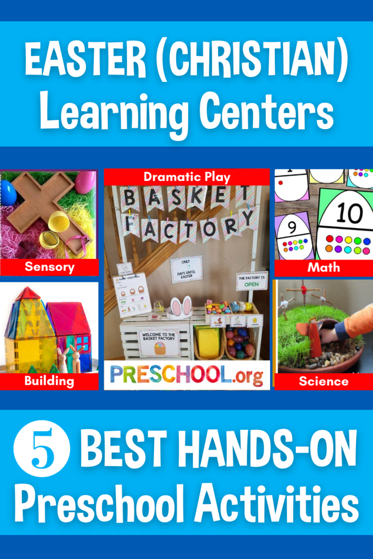 The 5 Best LEARNING CENTER Activities for EASTER (CHRISTIAN) Preschool ...