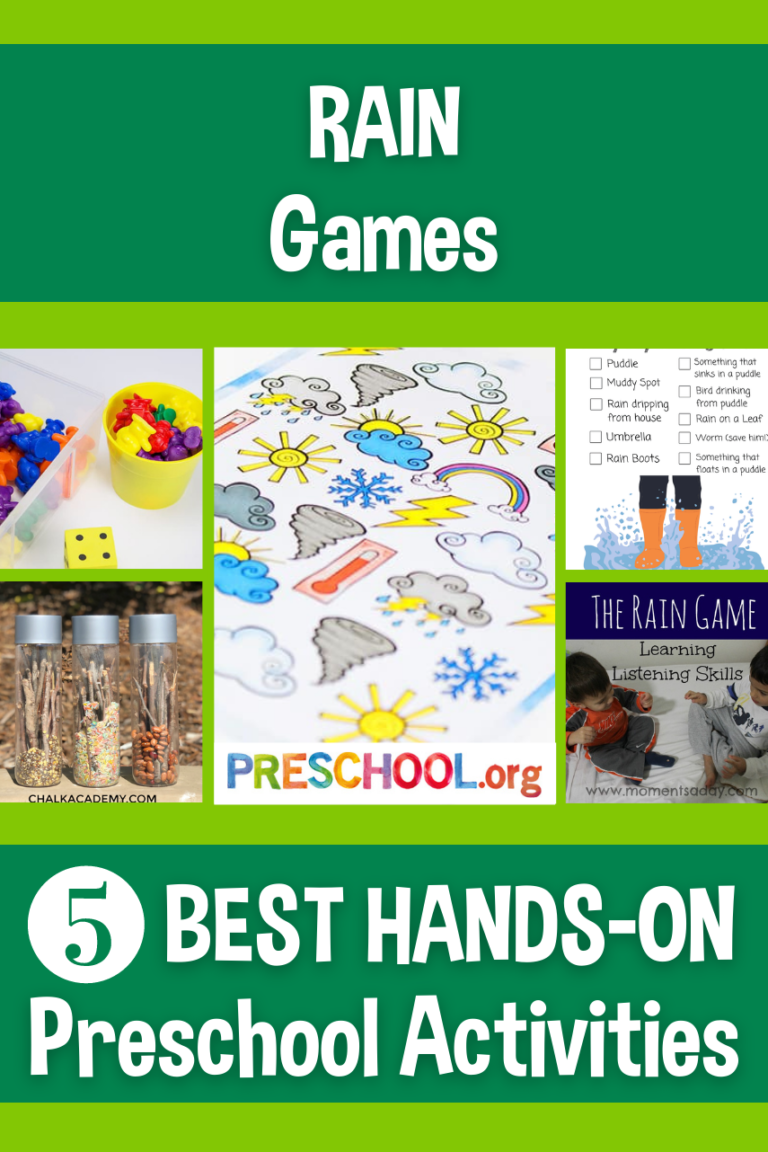 The 5 Best GAMES for RAIN Preschool Theme - Preschool.org