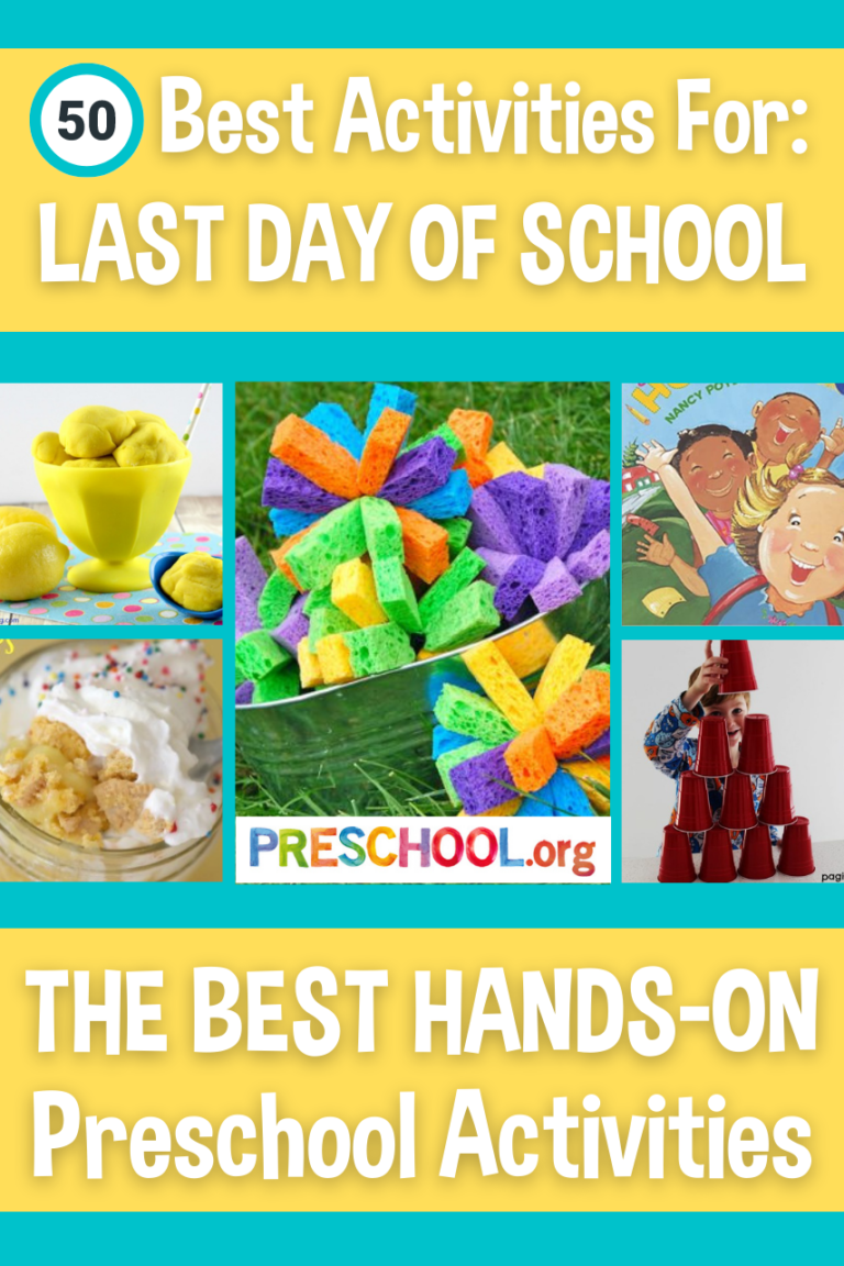 The 50 Best Preschool Activities for LAST DAY OF SCHOOL Theme ...