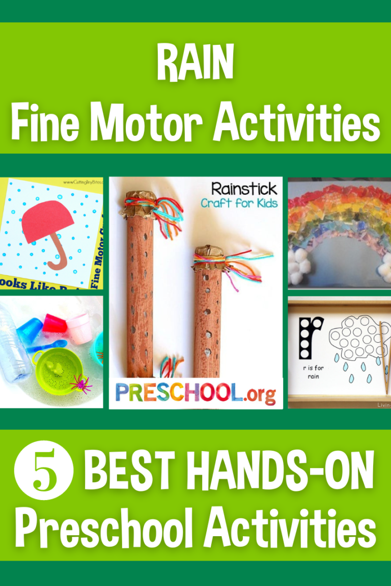 The 5 Best FINE MOTOR Activities for RAIN Preschool Theme - Preschool.org