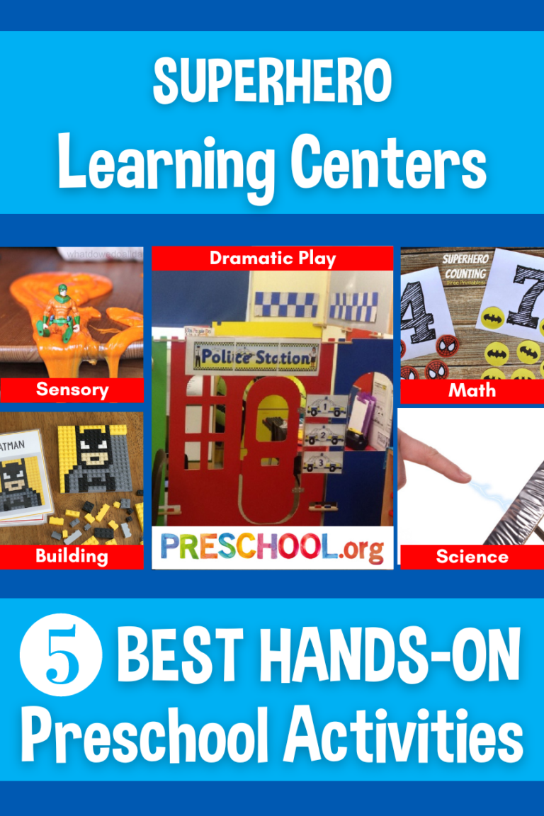 The 50 Best Preschool Activities for SUPERHERO Theme - Preschool.org