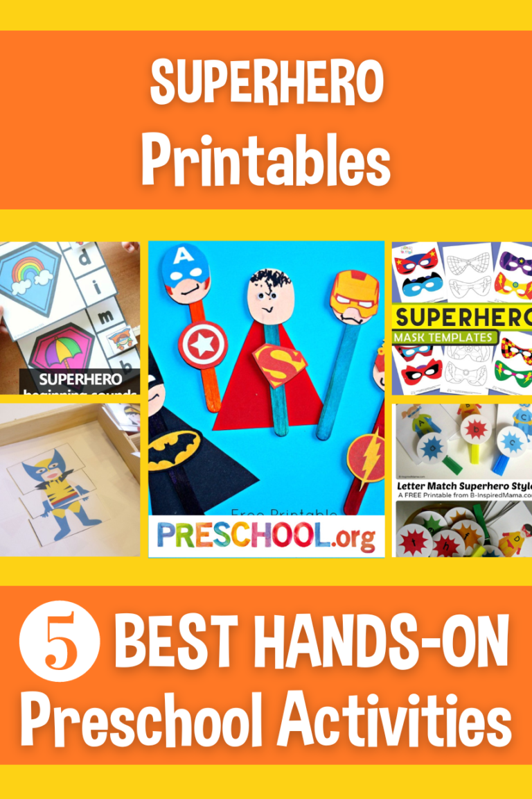 The 50 Best Preschool Activities for SUPERHERO Theme - Preschool.org