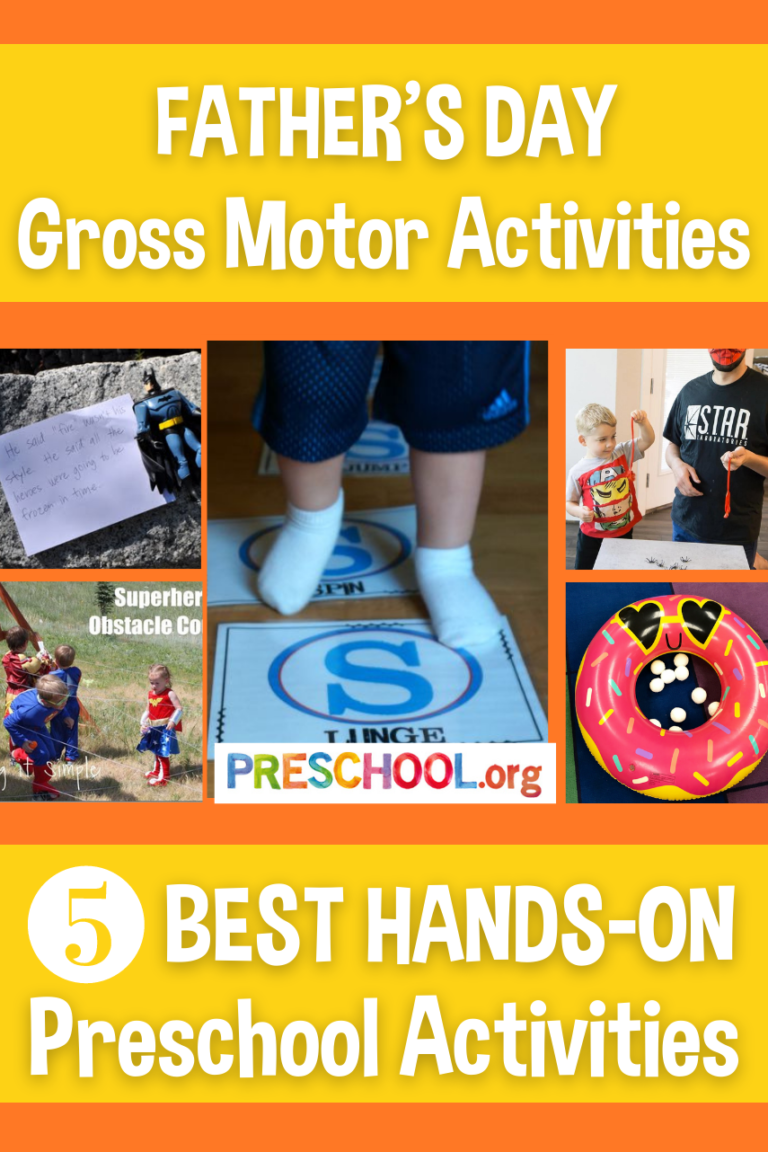 The 5 Best GROSS MOTOR Activities for FATHER'S DAY Preschool Theme ...