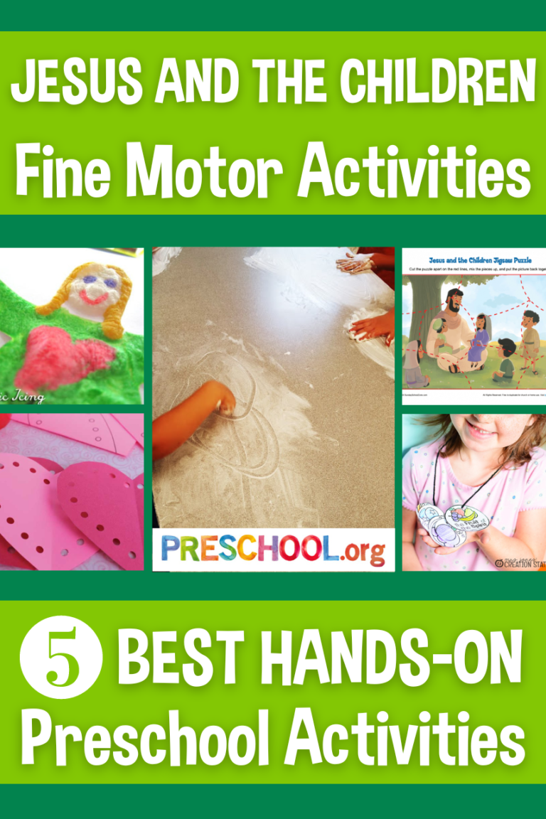 The 50 Best Preschool Activities for JESUS AND THE CHILDREN Theme ...