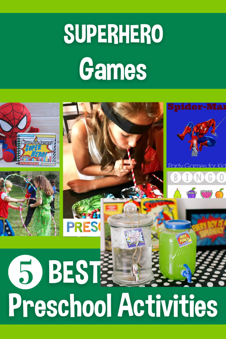 The 5 Best GAMES for SUPERHERO Preschool Theme - Preschool.org