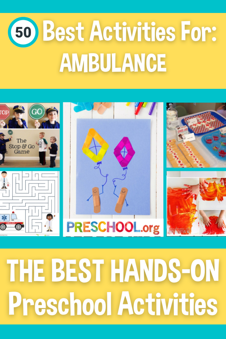 The 50 Best Preschool Activities for Ambulance Theme - Preschool.org