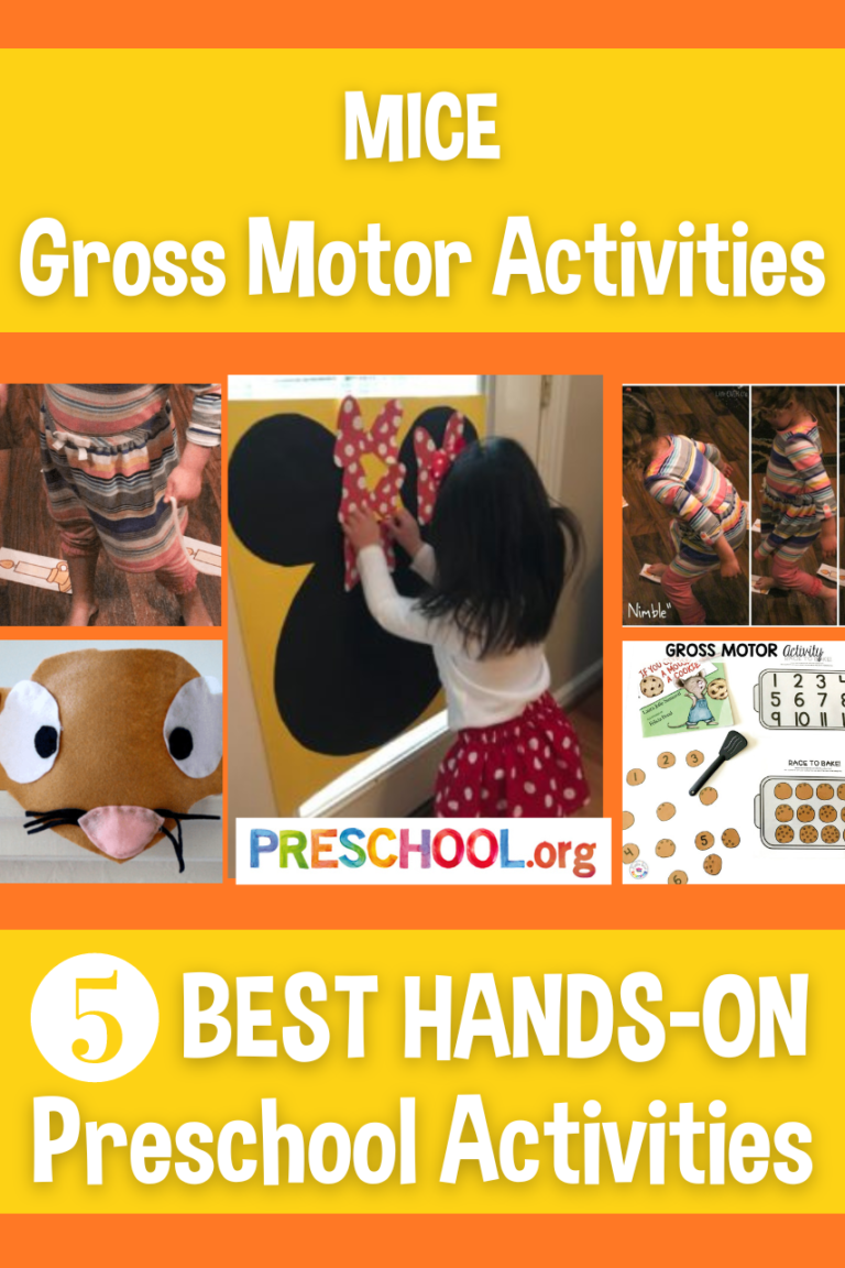 The 5 Best GROSS MOTOR Activities for Mice Preschool Theme - Preschool.org