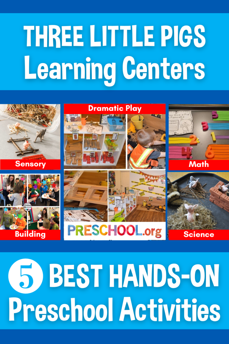 The 5 Best LEARNING CENTER Activities for Three Little Pigs Preschool ...