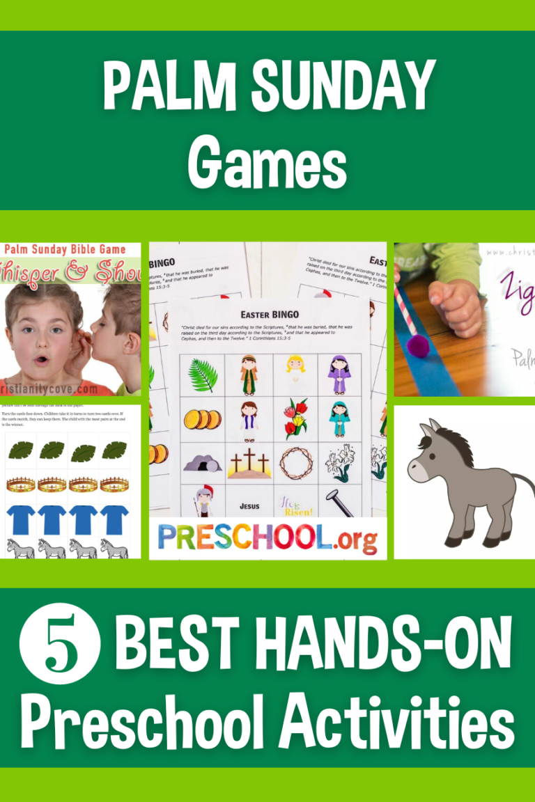 The 5 Best GAMES for Palm Sunday Preschool Theme - Preschool.org