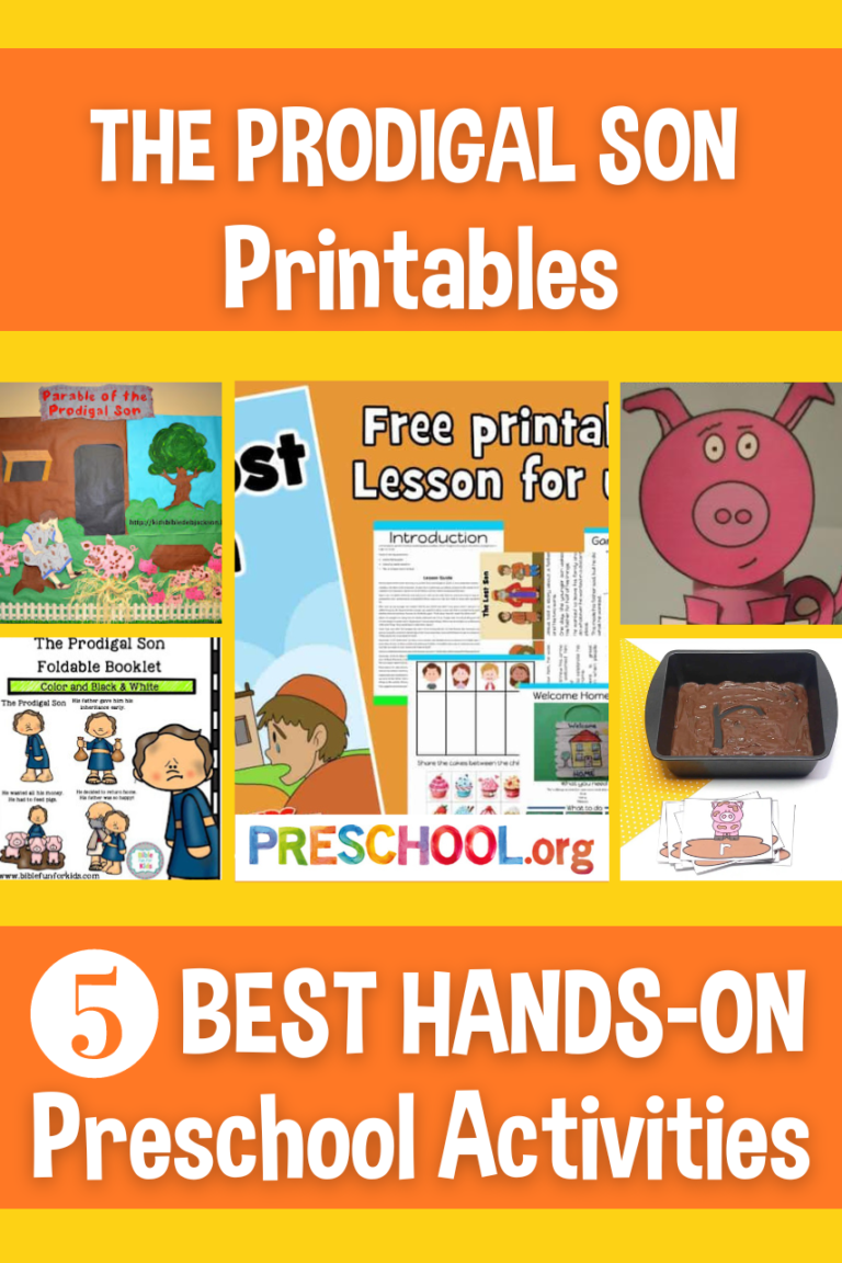 The 5 Best PRINTABLES for The Prodigal Son Preschool Theme - Preschool.org